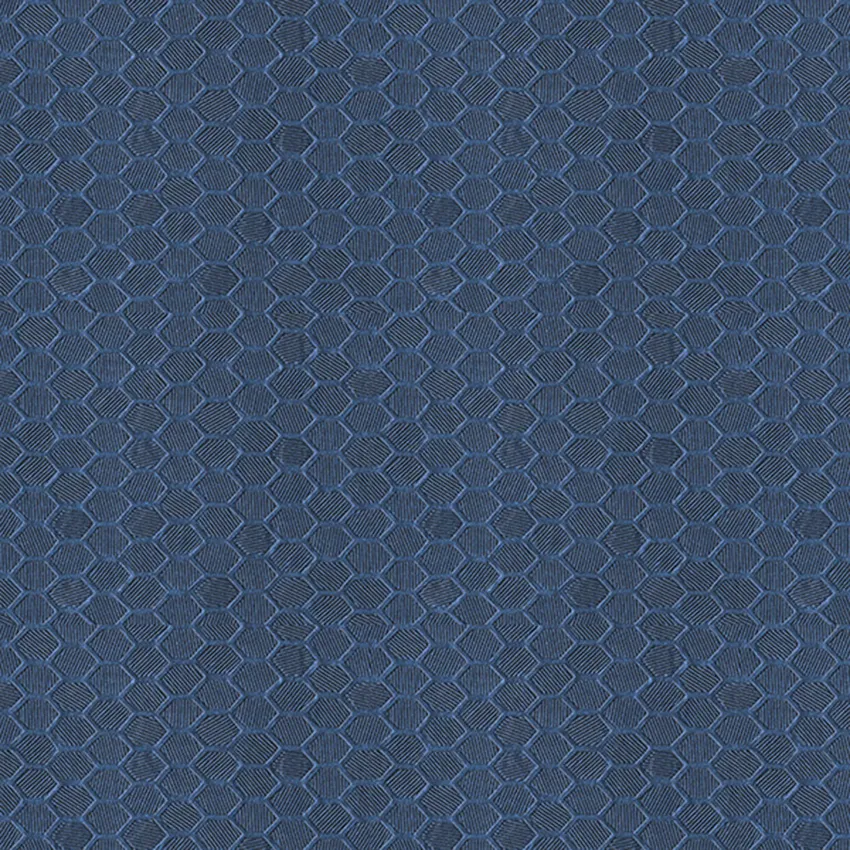 Cobalt Blue Vinyl Upholstery Fabric by the Yard