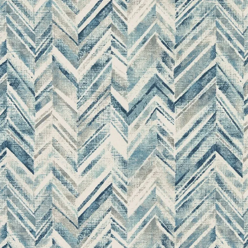 Seabreeze Blue Abstract Prints Upholstery Fabric by the Yard