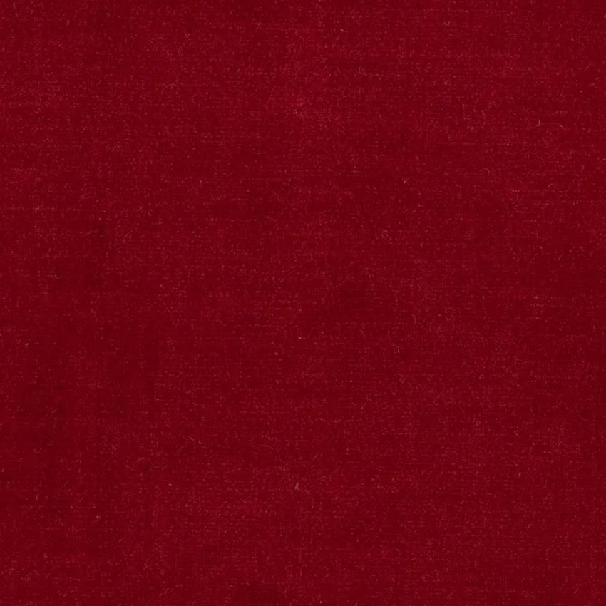 Ruby Red Burgundy Plain Solid Velvet Upholstery Fabric by the Yard