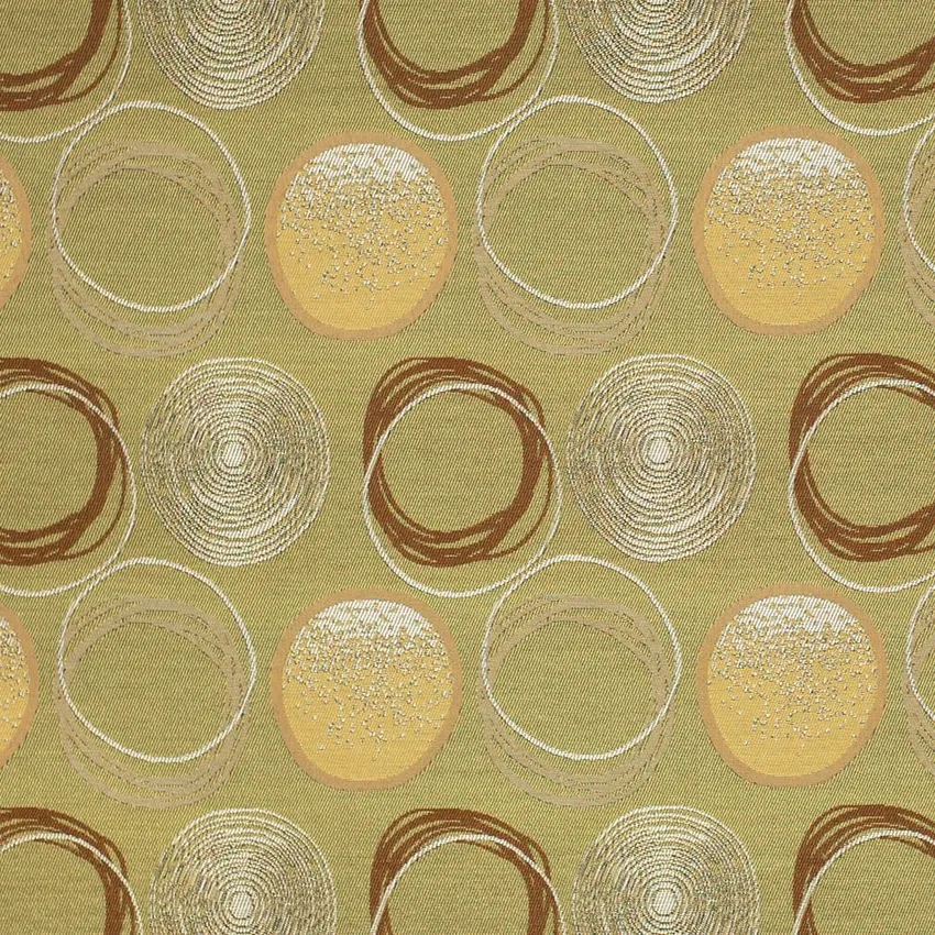 Avocado Green Abstract Geometric Woven Patterns Upholstery Fabric by ...