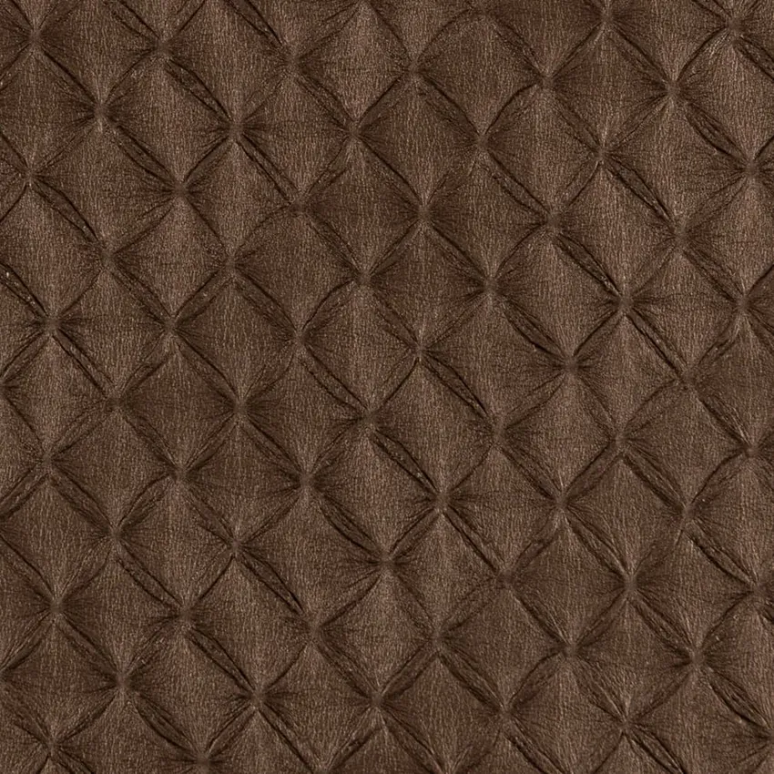 Sable Brown Abstract Geometric Vinyl Upholstery Fabric by the Yard